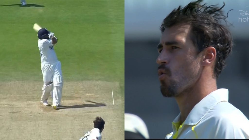 WATCH - Rohit Sharma's trade-mark pull shot for six leaves Mitchell ...