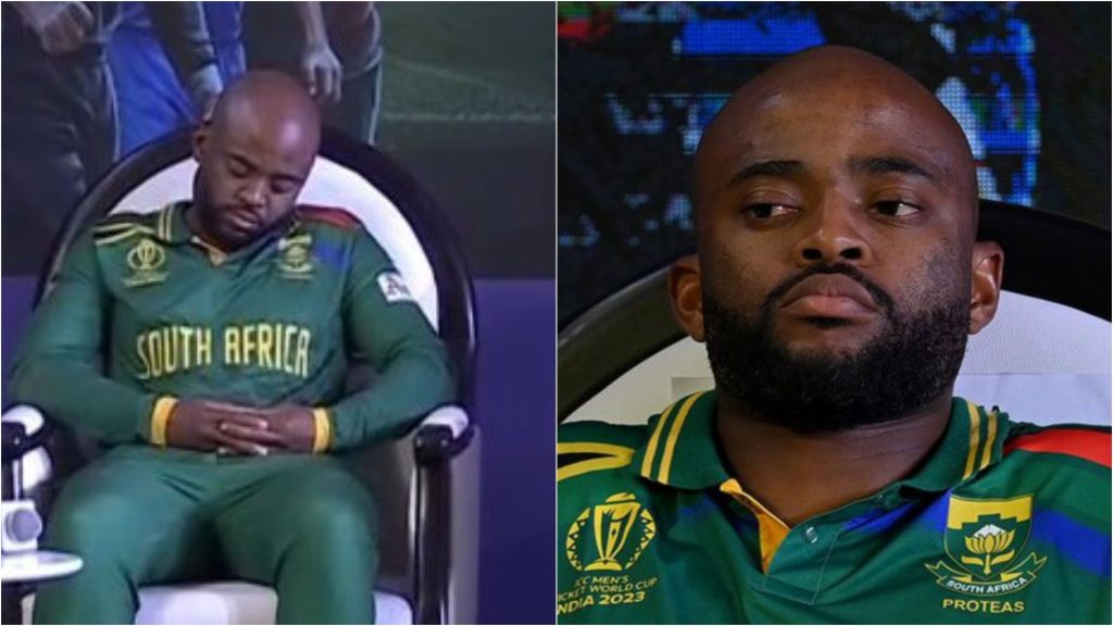 Temba Bavuma was seen sleeping during the captain day event, later on ...
