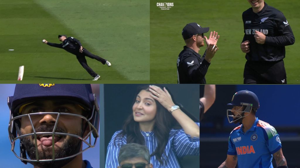 VIDEO: Anushka Sharma is STUNNED as Glen Phillips' OUTSTANDING catch ...